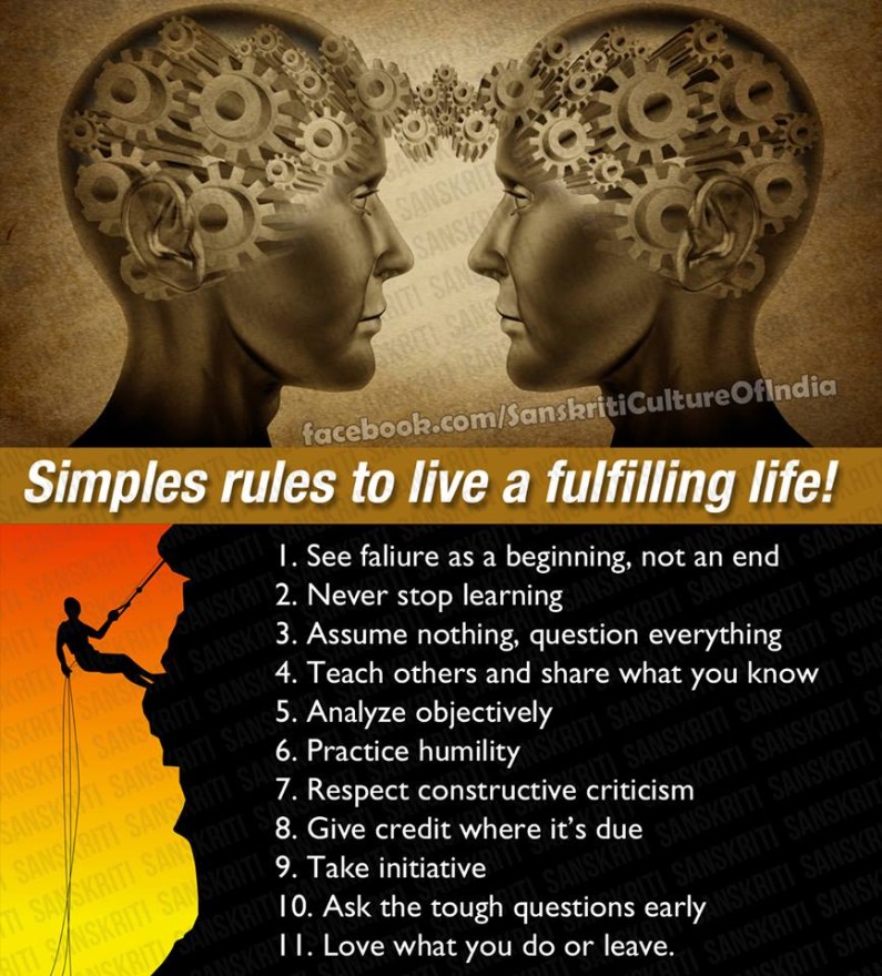Simple Rules to Live By | Sanskriti - Hinduism and Indian Culture Website