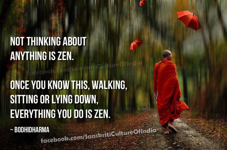 Not Thinking About Anything is Zen | Sanskriti - Hinduism and Indian ...