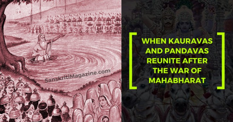 When Kauravas and Pandavas reunite after the war of Mahabharat ...