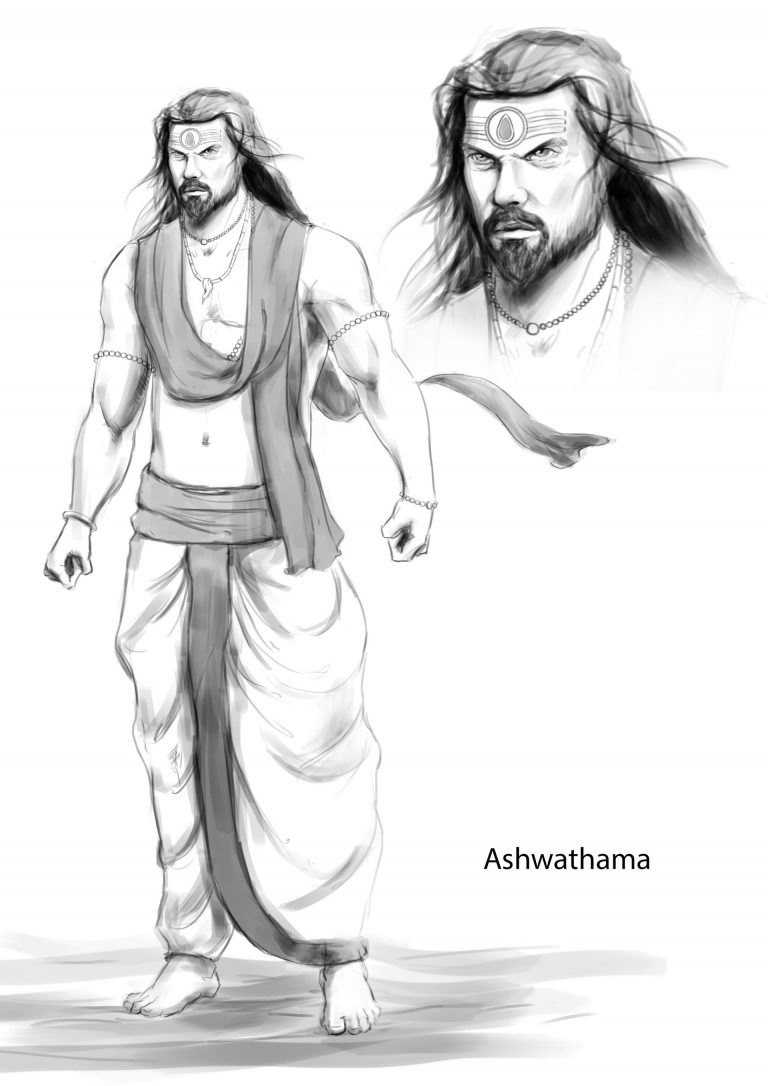 Ashwathama, one of eight Chiranjivis (immortals) of Hinduism ...