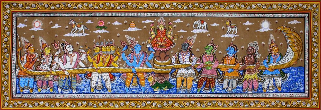 Lord Shiva saves the universe by drinking Halahala (poison) | Sanskriti ...