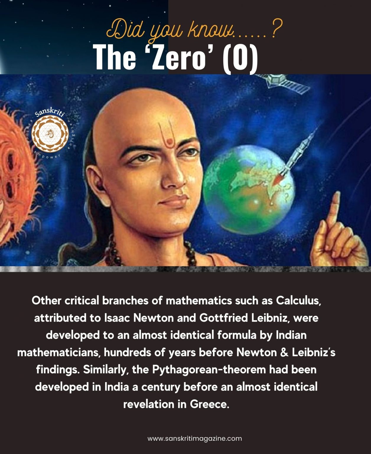 The ‘Zero’ (0) | Sanskriti - Hinduism and Indian Culture Website
